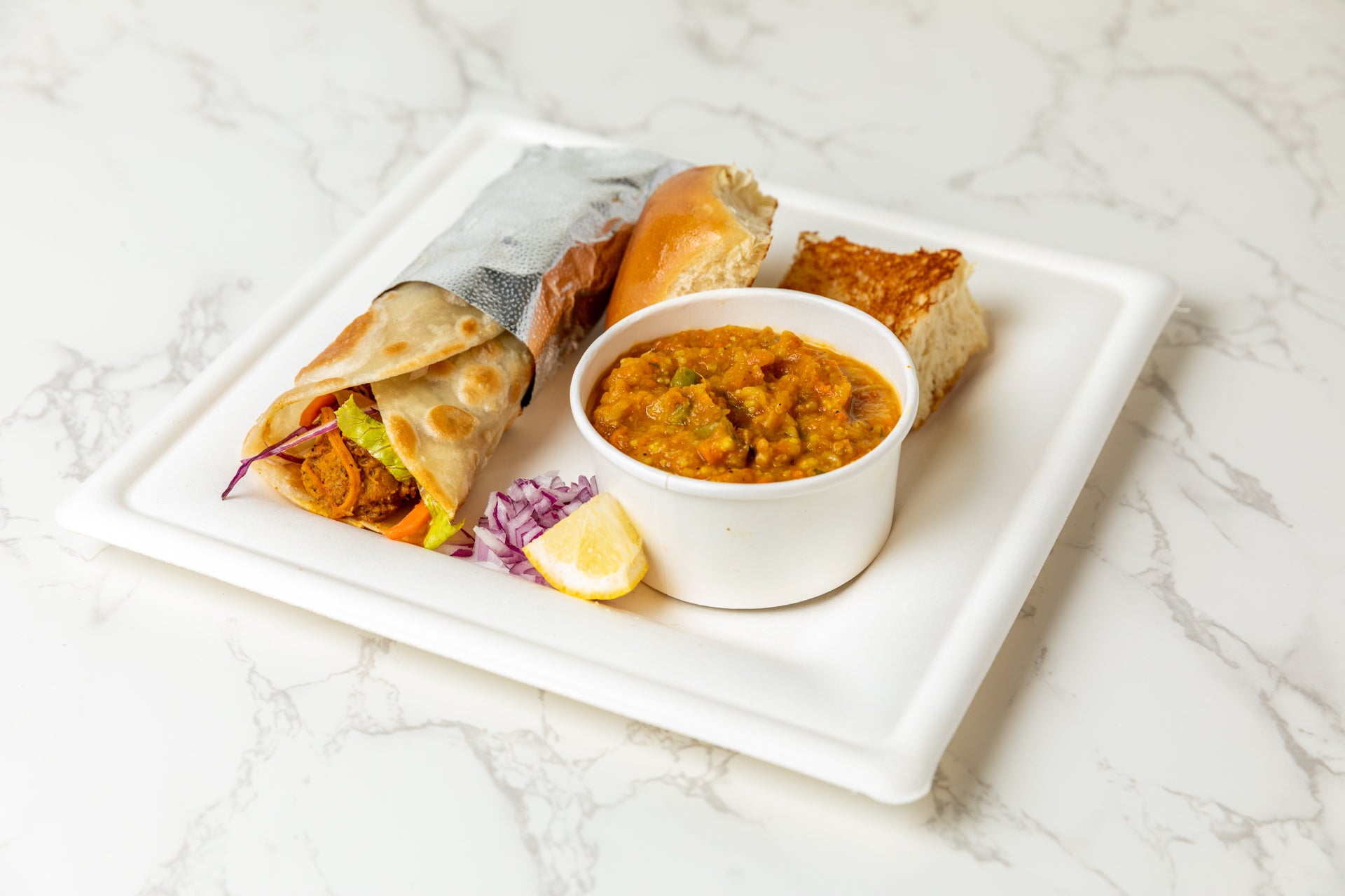 Pav-Bhaji Pod ( 1 Roll , 1 Pav-Bhaji ) | The Roll Pod - Indian Kathi ...